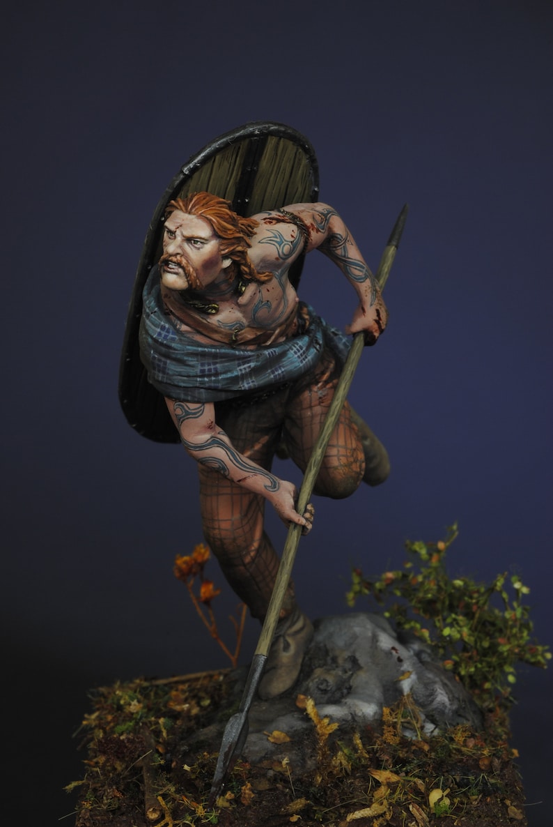 Celtic Warrior 1st Century AD / Miniature / Collectable / Handmade ...
