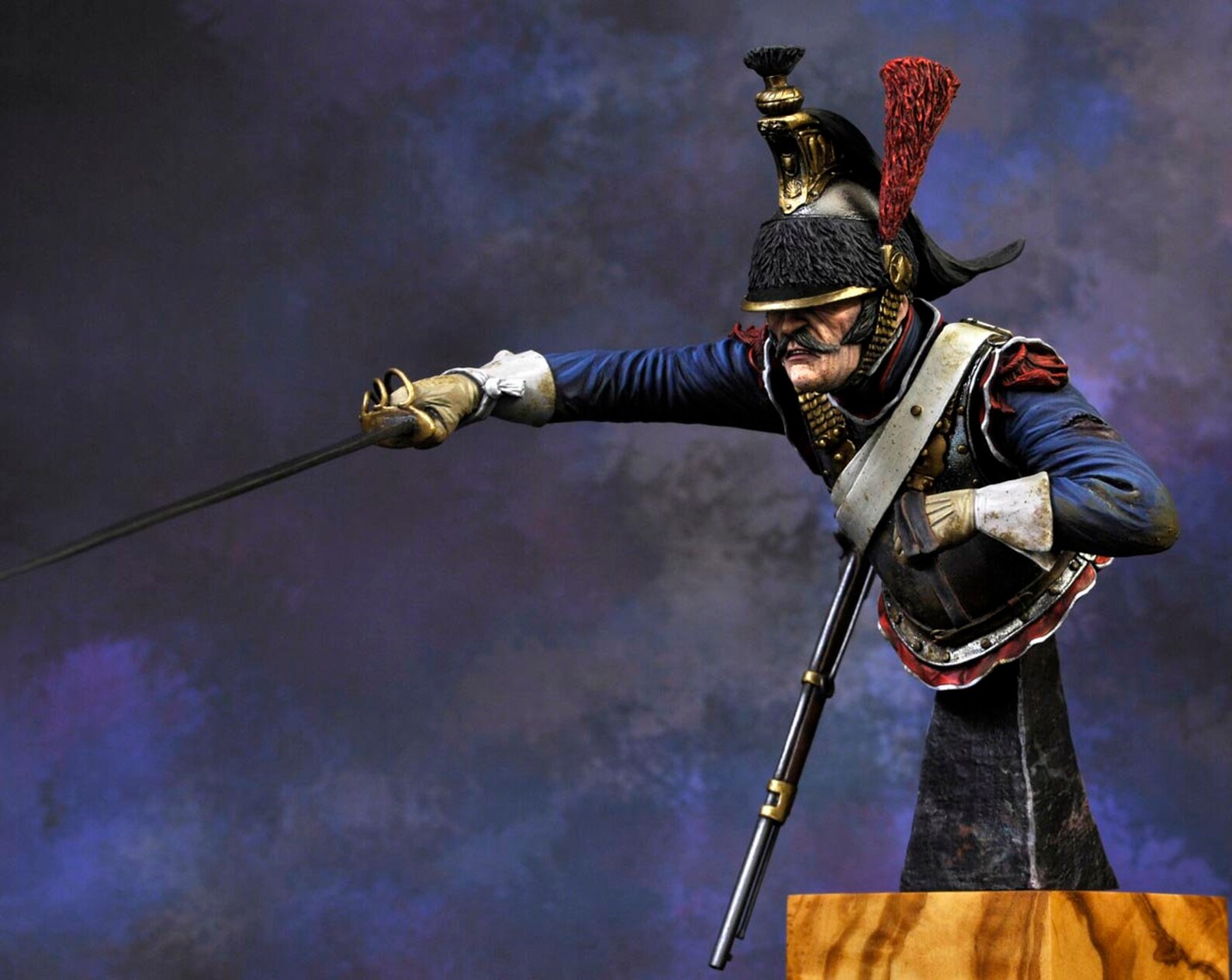 French Cuirassier Waterloo 1815 / 1/9th Scale Bust / Hand Painted ...