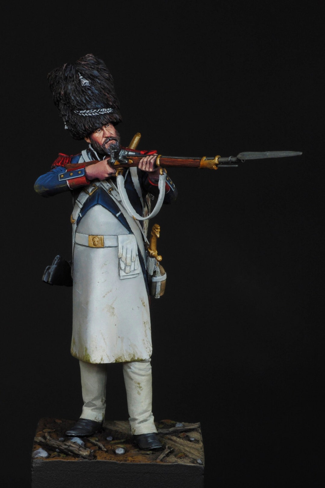 French Sapper 1812 / 75mm Scale Hand Painted Miniature / Collectable - Etsy