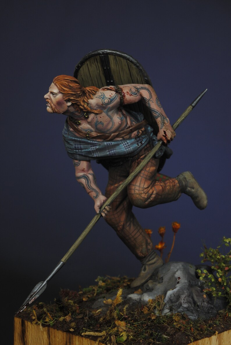 Celtic Warrior 1st Century AD / Miniature / Collectable / Handmade ...