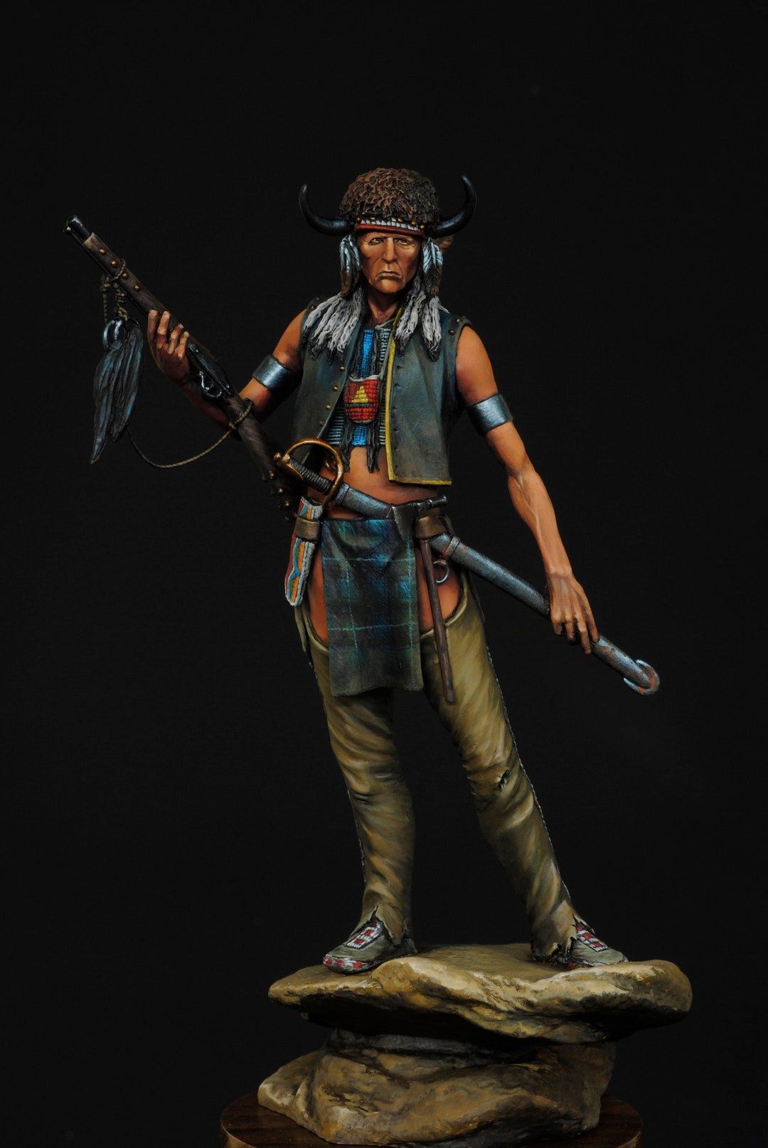 Cheyenne Native American Indian / 120mm Scale Miniature / Hand Painted ...