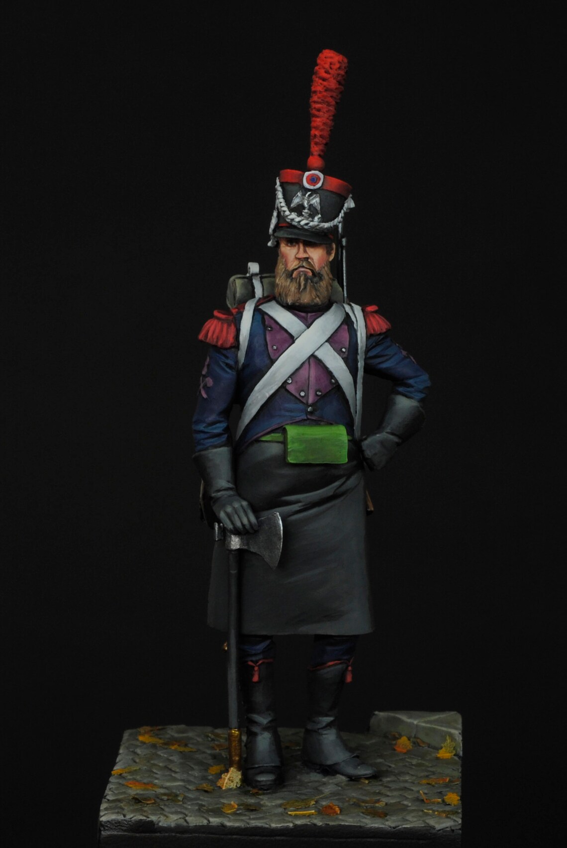 French Sapper 1808 / 54mm Scale Miniature / Hand Painted / Collectable ...