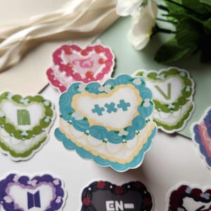 Kpop Logo Vintage Cake Sticker - Etsy
