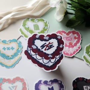 Kpop Logo Vintage Cake Sticker - Etsy