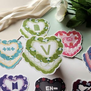 Kpop Logo Vintage Cake Sticker - Etsy