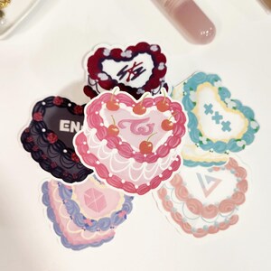 Kpop Logo Vintage Cake Sticker - Etsy