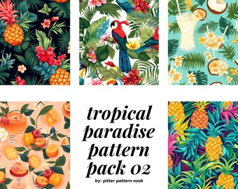 Tropical Paradise: Playful Patterns for Fun in the Sun - Etsy