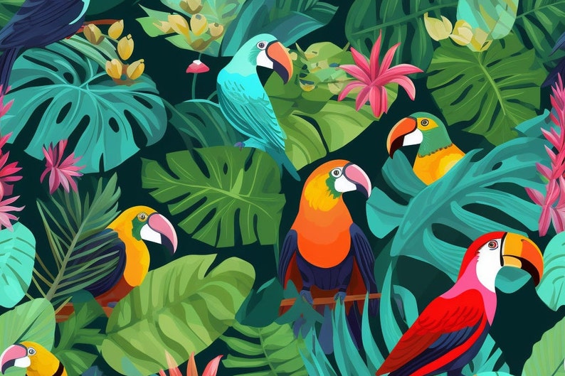 Tropical Paradise: Playful Patterns for Fun in the Sun - Etsy