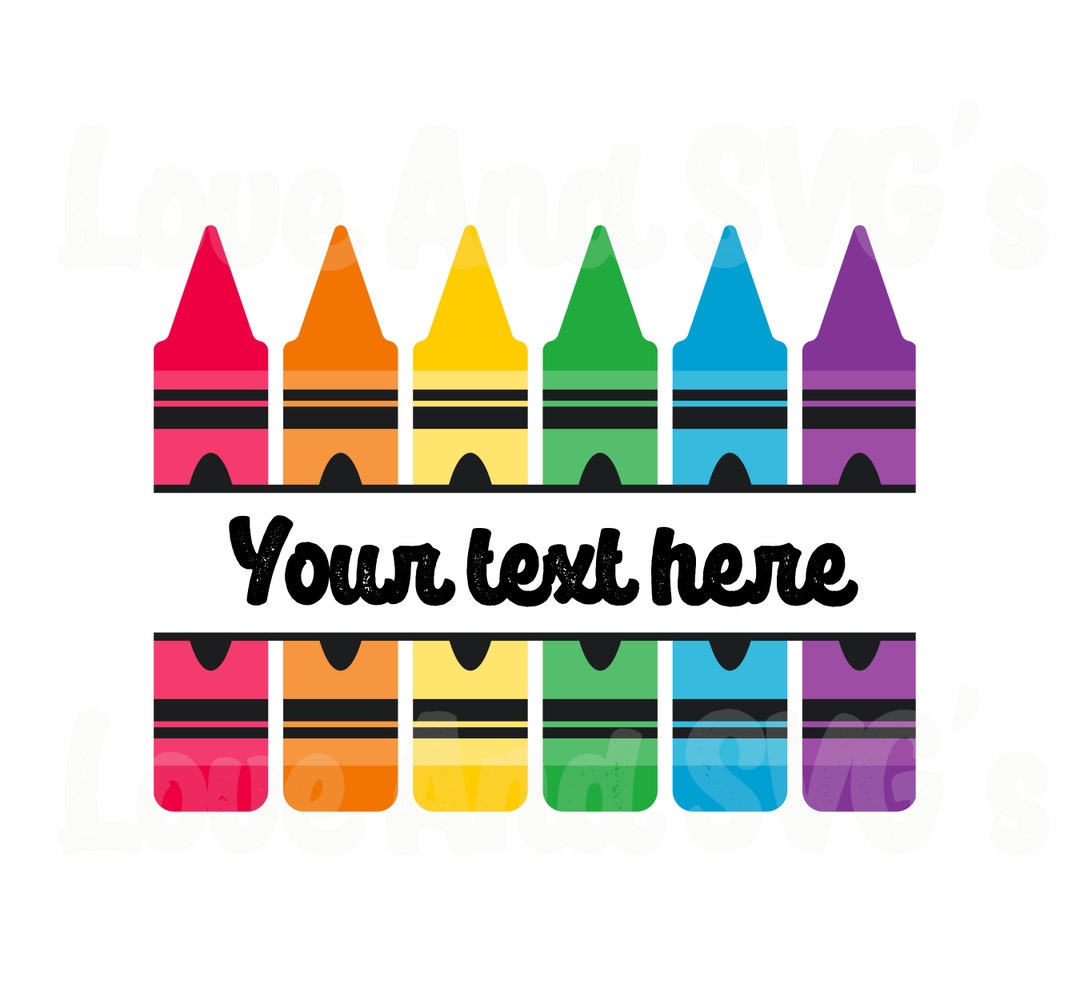 Crayon Monogram Svg, Crayon Monogram Svg, Teacher Monogram Split Svg ...