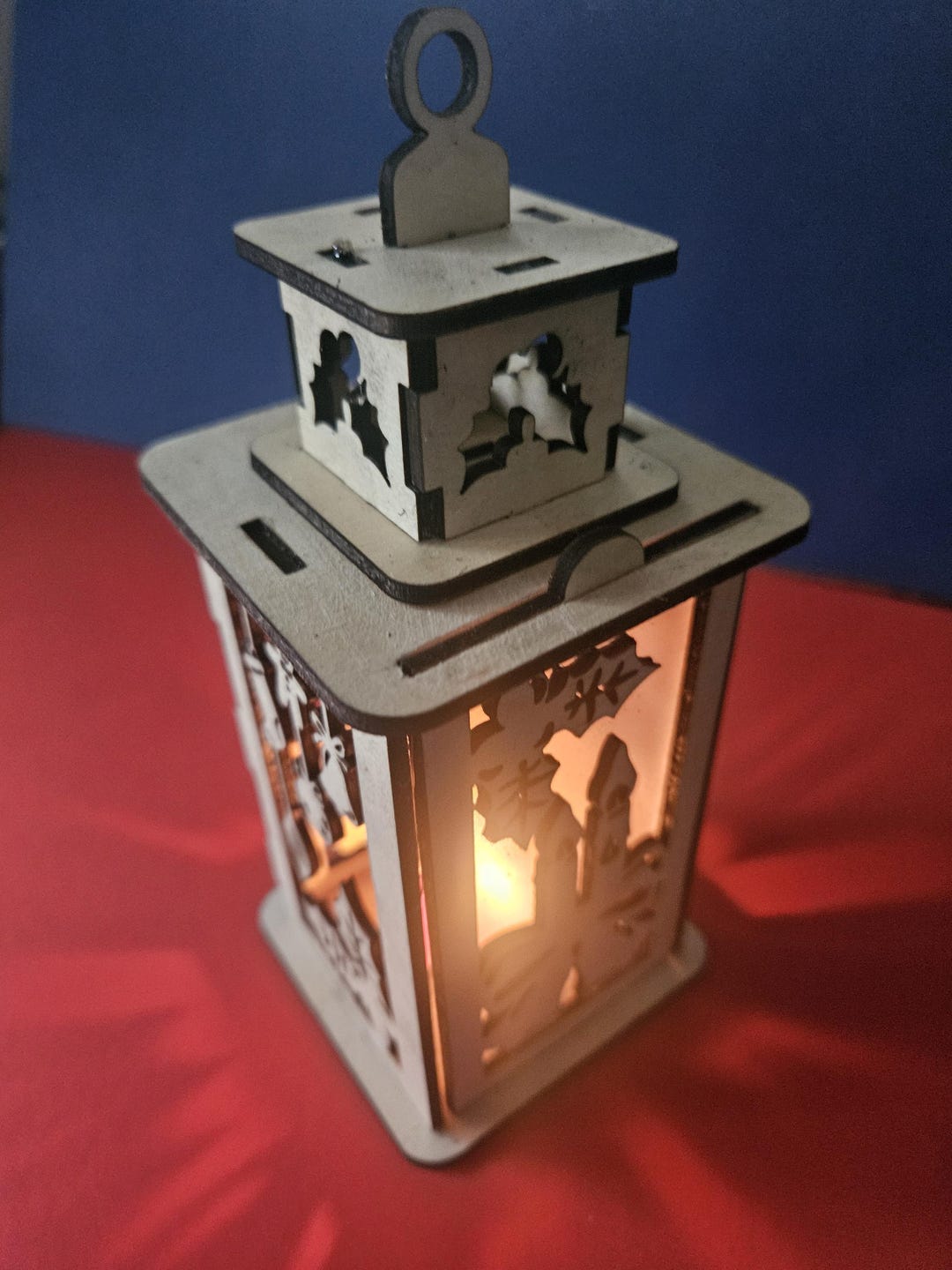 Laser Cut Lantern, Comes With T Light . Decorative Seasonal Item ...