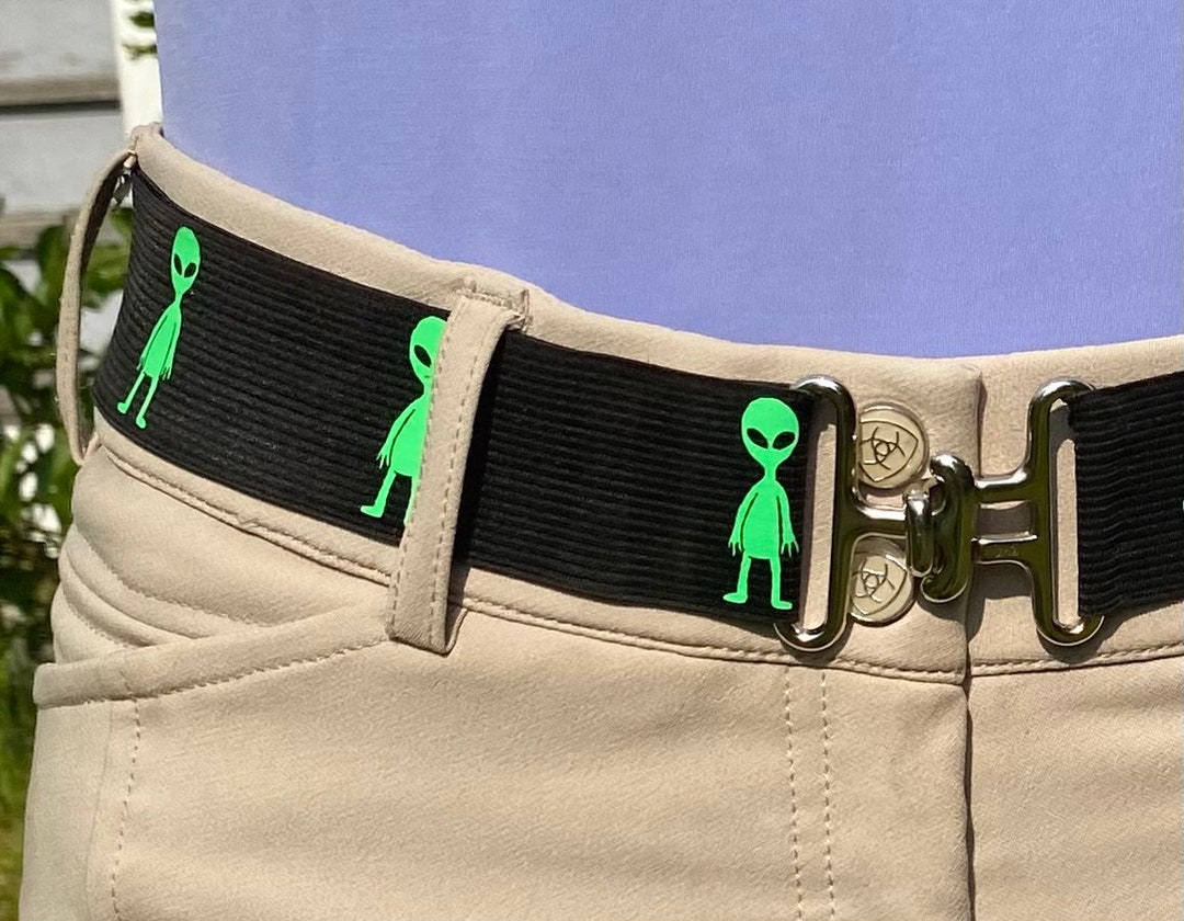1.5 Inch Green Aliens Equestrian Belt - Etsy