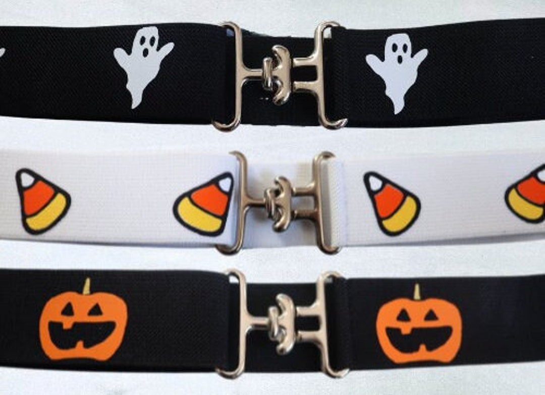 1.5 Inch Halloween Equestrian Belt, Ghost, Pumpkins or Candy Corn Horse ...