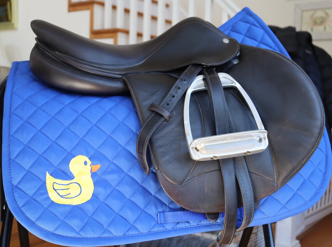 Royal Blue Duck Quilted Saddle Pad for Horse or Pony - Etsy