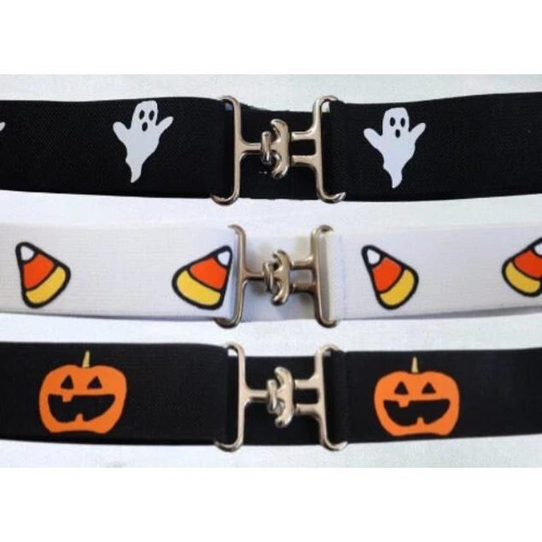 1.5 Inch Halloween Equestrian Belt: Ghost, Pumpkin, or Candy Corn ...