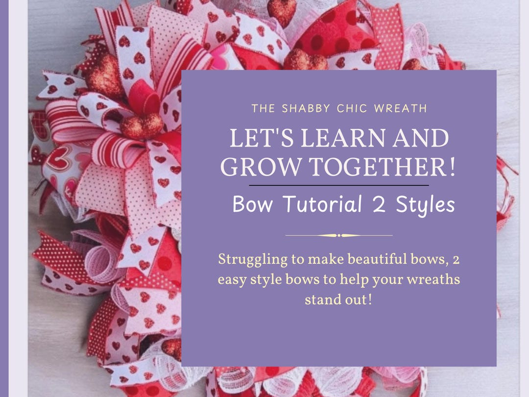 Bow Tutorial, Easy Craft Bow Tutorial, EZ Bowmaker, Wreath Bow ...