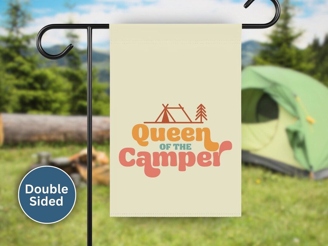 Queen of the Camper Flag Camper Decor, Camping Banner Rv Decor ...