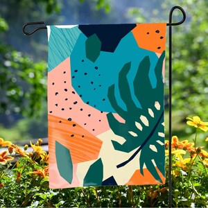 Modern Boho Garden Flag, Welcome Flag Double Sided Flag Boho Outside ...