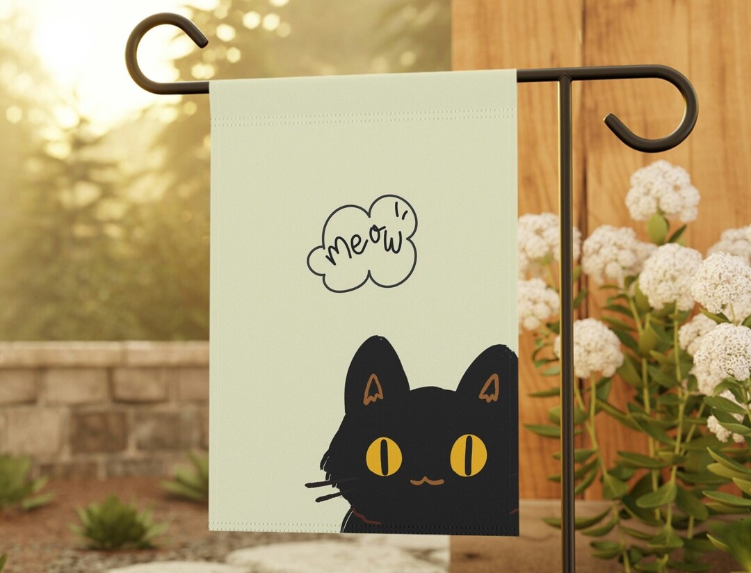 Cat Lover Garden Flag Yard Flag Welcome Flag Summertime Yard - Etsy