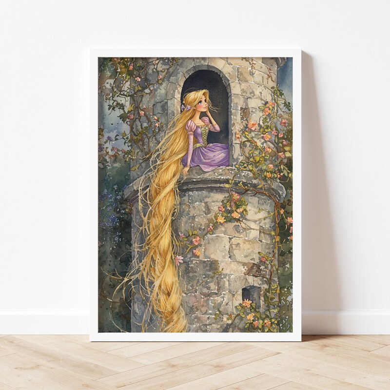 Rapunzel Art Print - Etsy