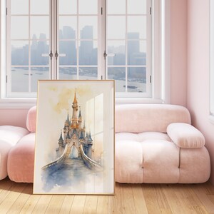 Cinderella Walking up Fairytale Castle Steps Before Ball Vintage-style ...