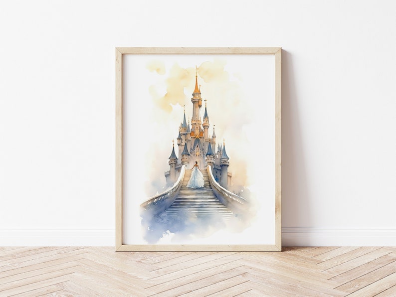 Cinderella Walking up Fairytale Castle Steps Before Ball - Etsy