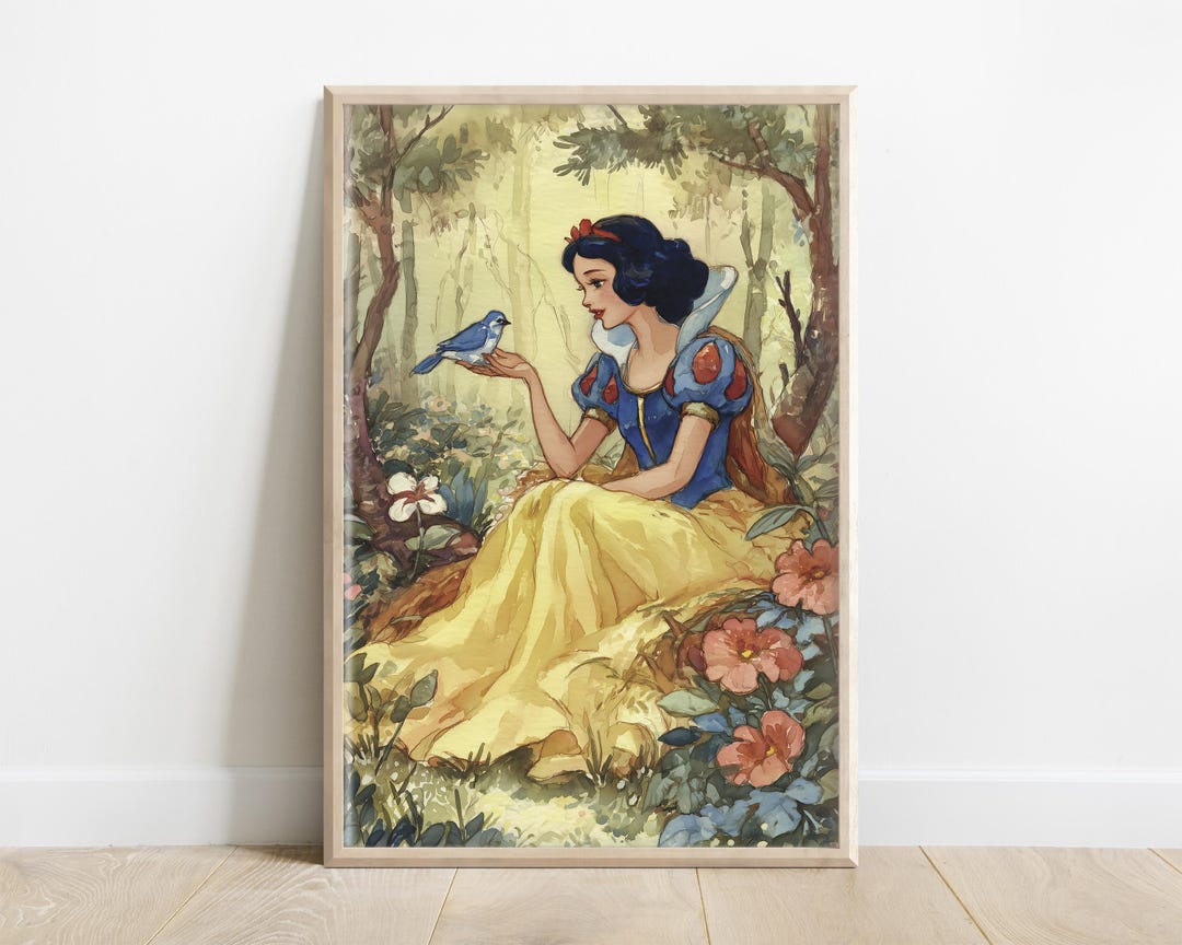 Snow White & Animals | Vintage Fairytale Princess Printable ...