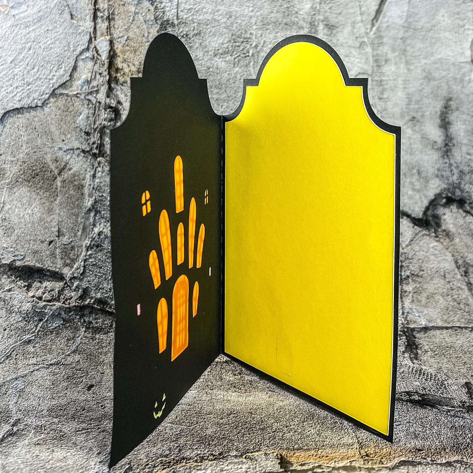 Spooky Haunted House 3D Handmade Halloween Card - Etsy