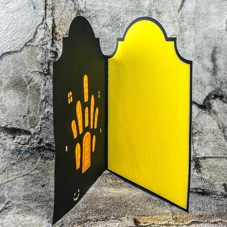 Spooky Haunted House 3D Handmade Halloween Card - Etsy