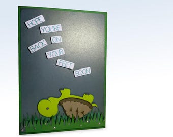 Turtle- Get Well Soon Card - Etsy