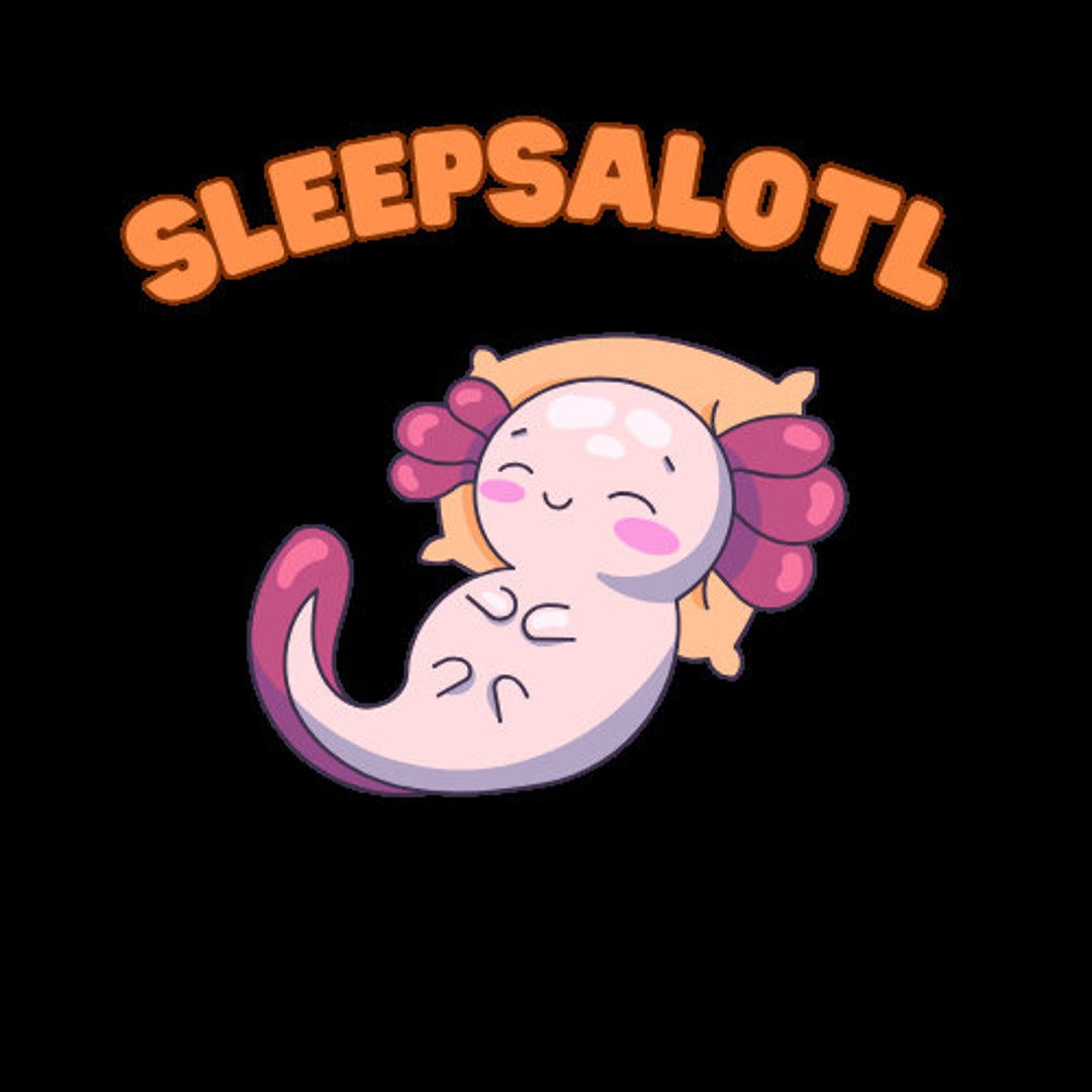 Sleepsalotl Axolotl Png , Cute Axolotl Png , Sleepy Axolotl, - Etsy