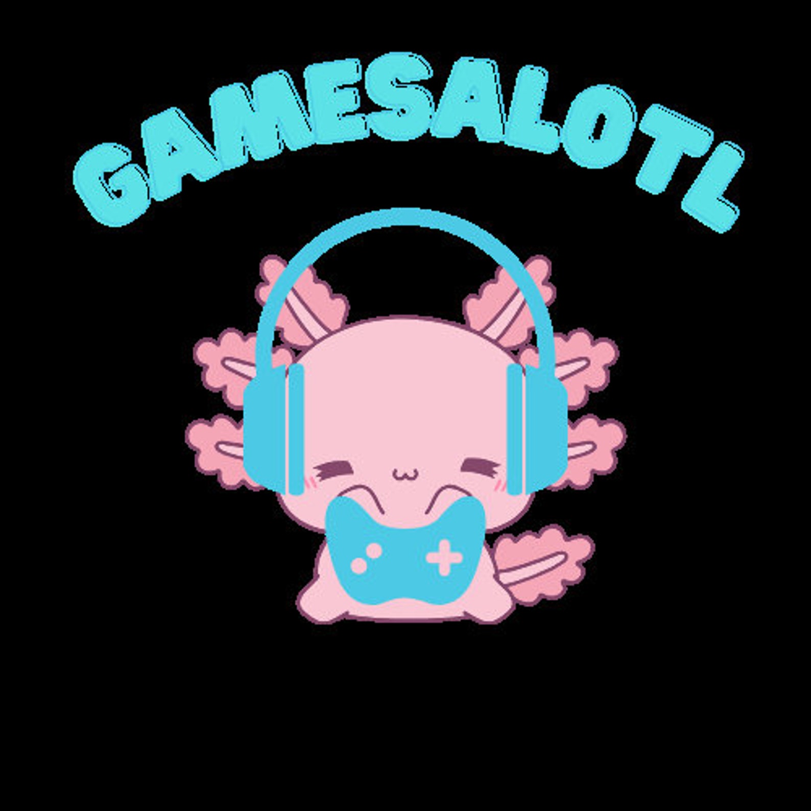Gamesalotl Axolotl Png , Cute Axolotl Png , Gamer Png , Digital ...