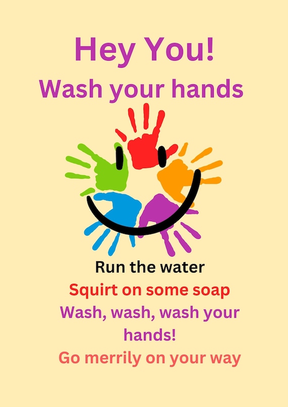 Funny Hand Washing Posters Don't Be Gross Wash Your Hands Signs