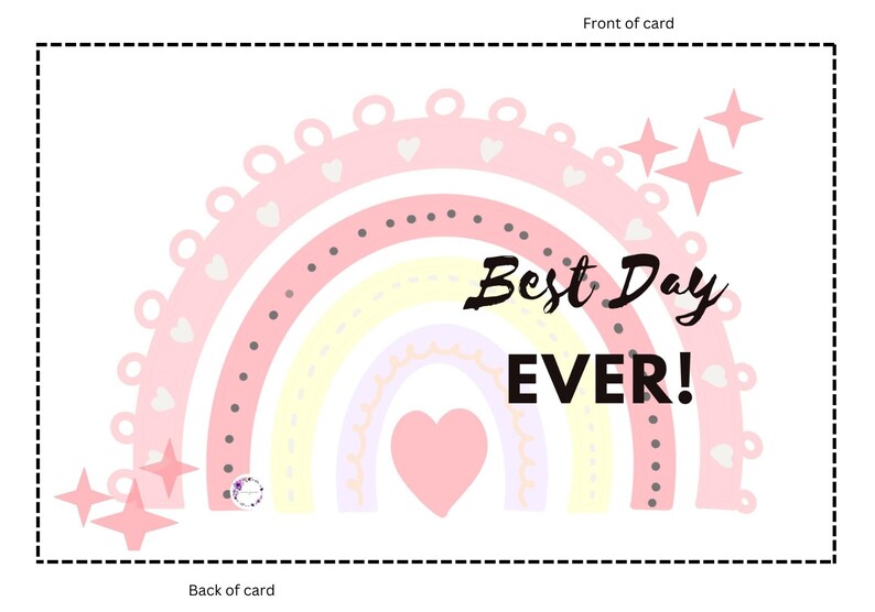 Craft Cards Printable Bundle Template, Personalise Instant Download ...