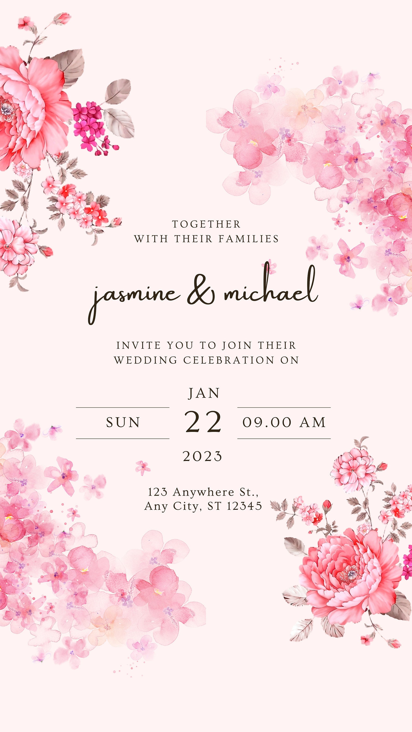 Digital Wedding Invitation - Etsy