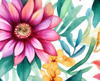 Seamless Flower Digital Pattern for Instant Download, Flower Pattern ...