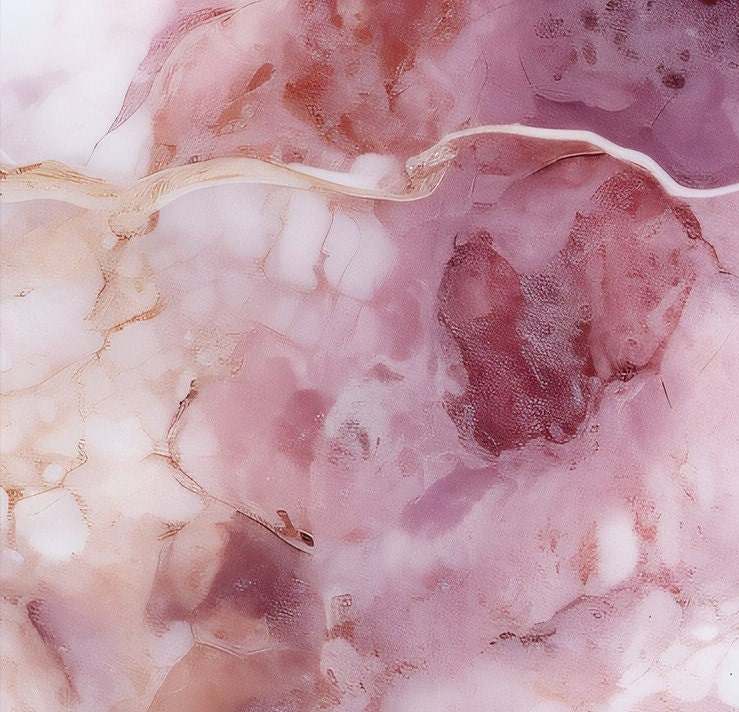 Seamless Pink Digital Marble Art Pattern for Instant Download, Marble ...
