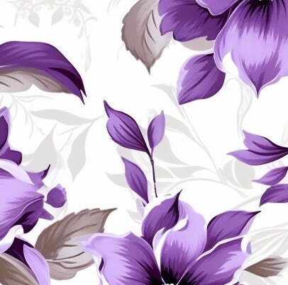 Seamless Flower Digital Pattern for Instant Download, Flower Pattern ...