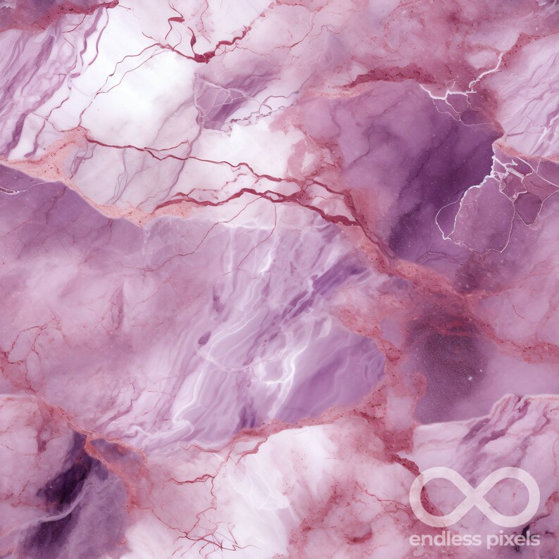 Seamless Pink Digital Marble Art Pattern for Instant Download, Marble ...