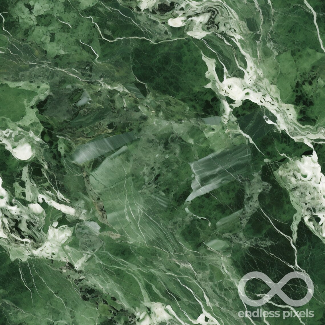 Seamless Green Digital Marble Art Pattern for Instant Download, Marble ...