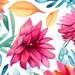 Seamless Flower Digital Pattern for Instant Download, Flower Pattern ...