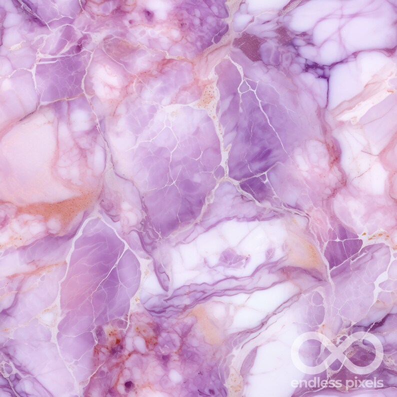 Seamless Pink Digital Marble Art Pattern for Instant Download, Marble ...