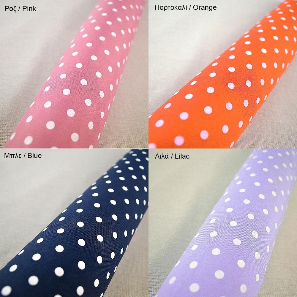 Cotton Fabric in Various Colors With Small Polka Dots Home Decor Fabric ...