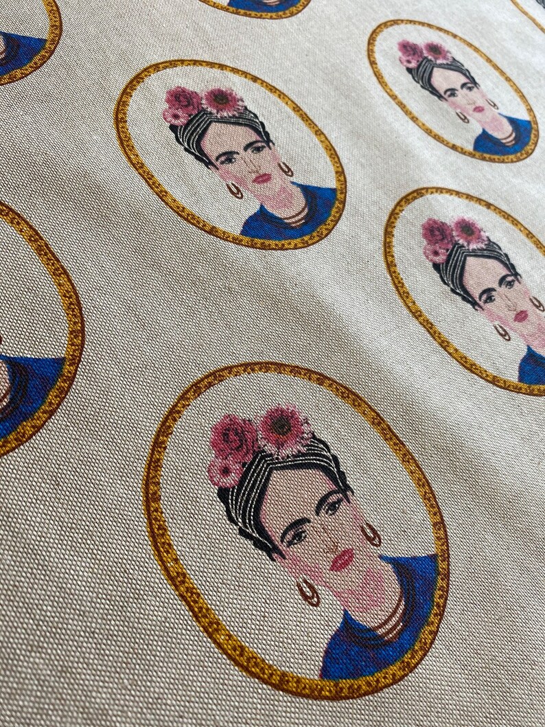 Frida Khalo Fabric Frida Fabric Home Decor Fabric, Upholstery Fabric ...