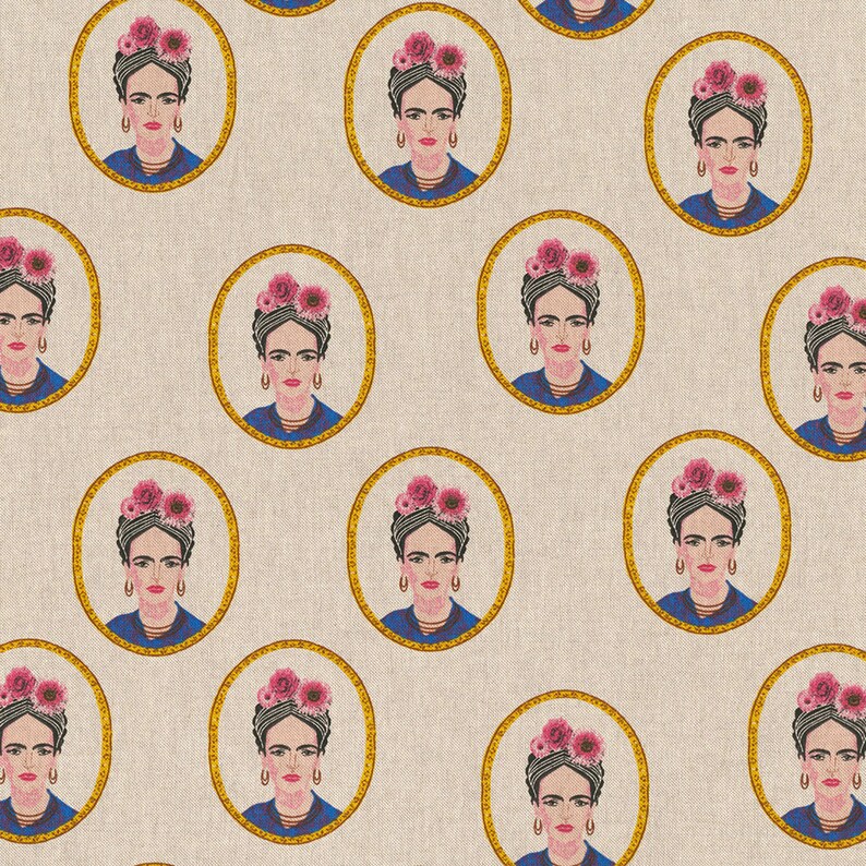 Frida Khalo Fabric Frida Fabric Home Decor Fabric, Upholstery Fabric ...