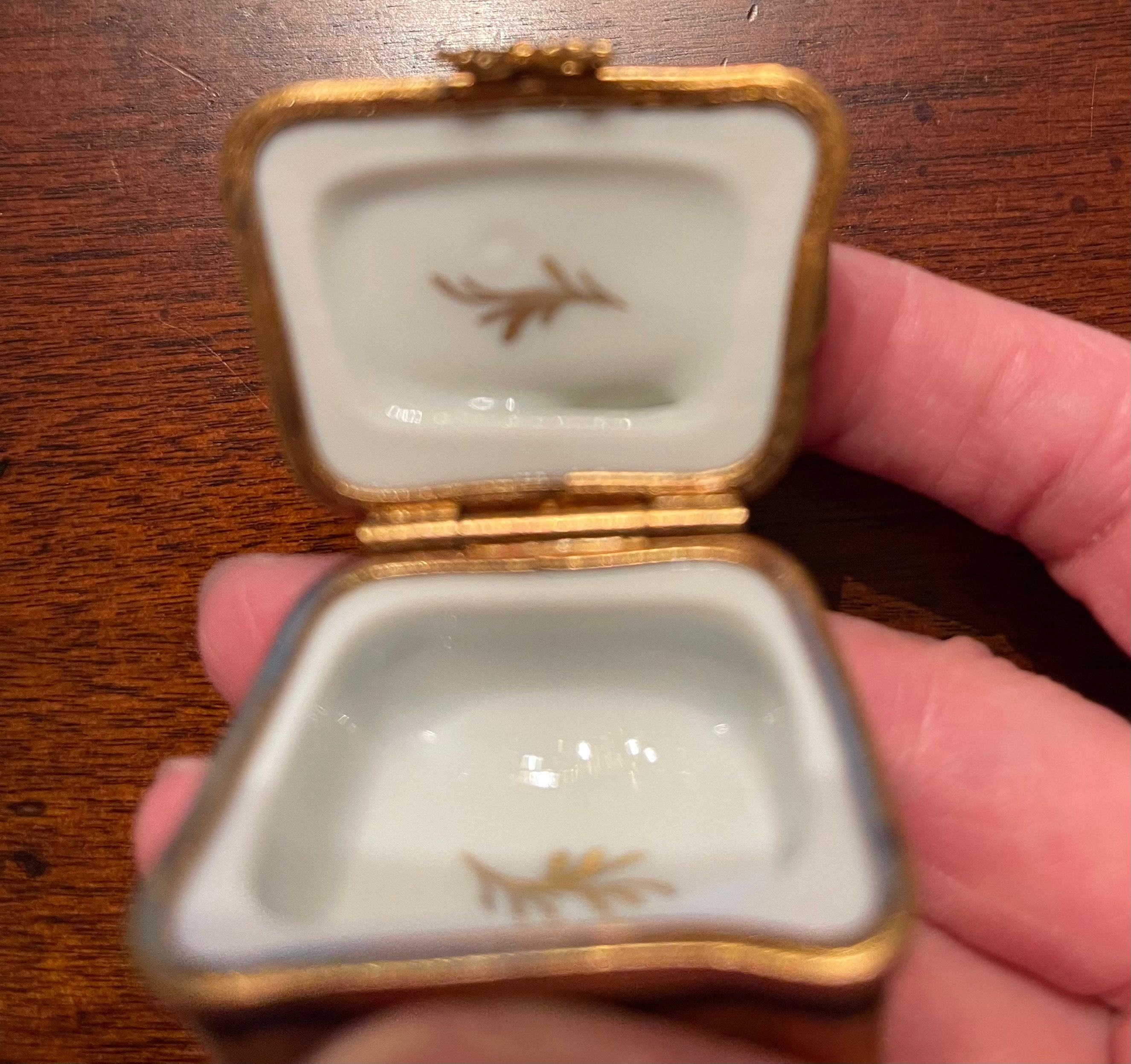 Limoges Enamel Box With Chair Form, Hand Made and Paint - Etsy