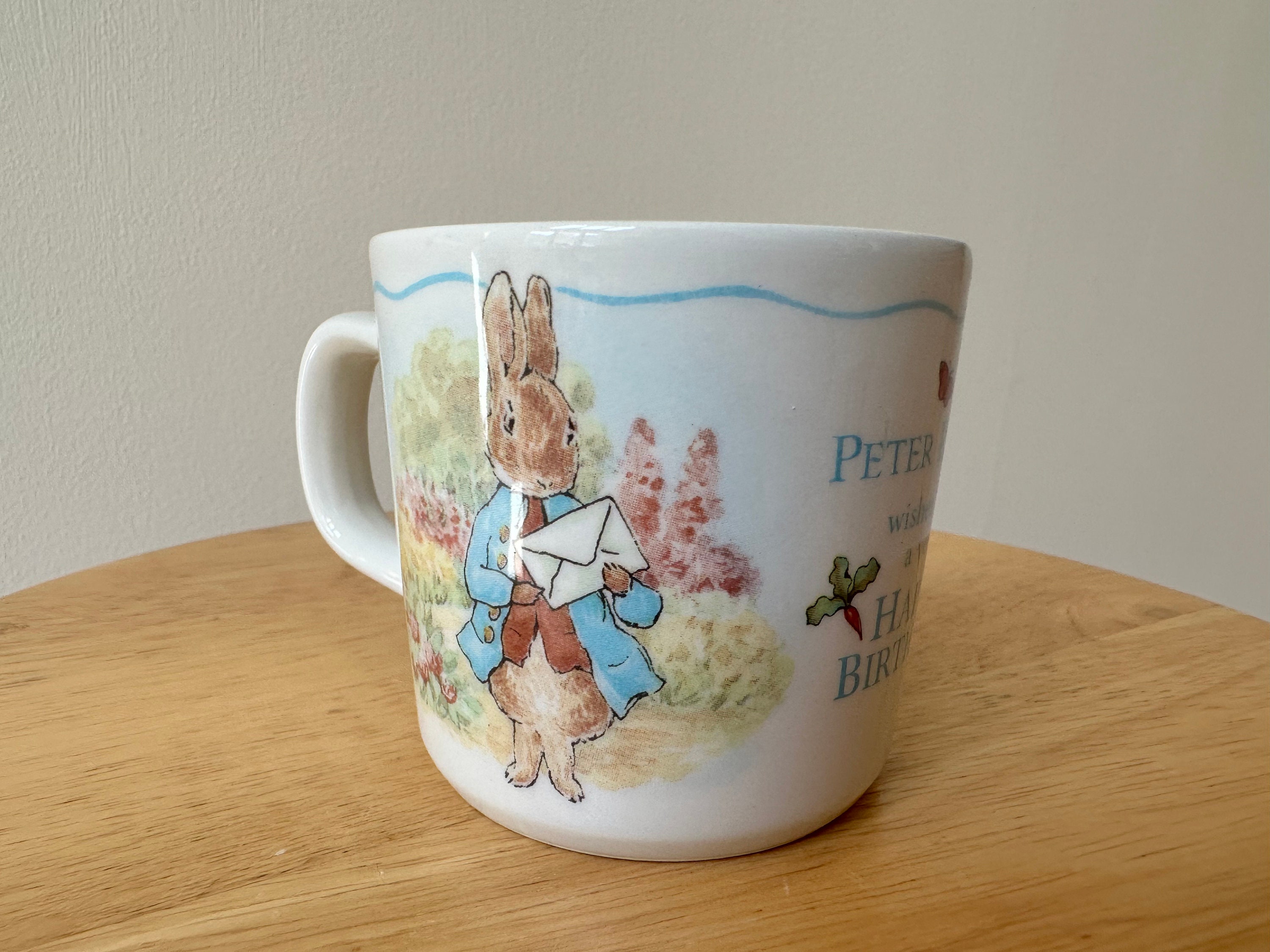 Vintage WEDGEWOOD Peter Rabbit Beatrix Potter Children's Cup Mug Made ...