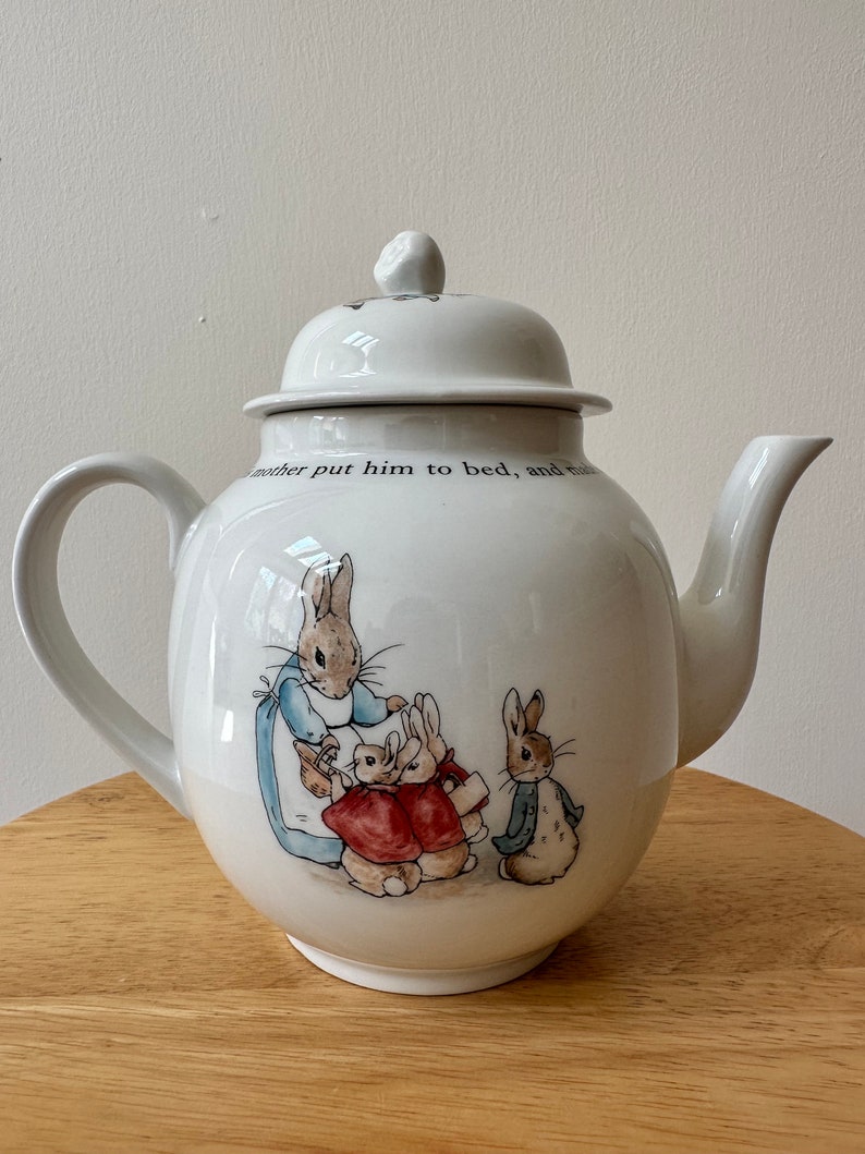 Vintage WEDGEWOOD Peter Rabbit Beatrix Potter Children's Teapot - Made ...