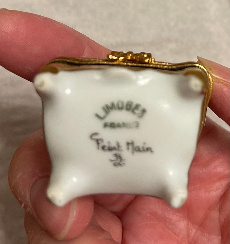 Limoges Enamel Box With Chair Form, Hand Made and Paint - Etsy