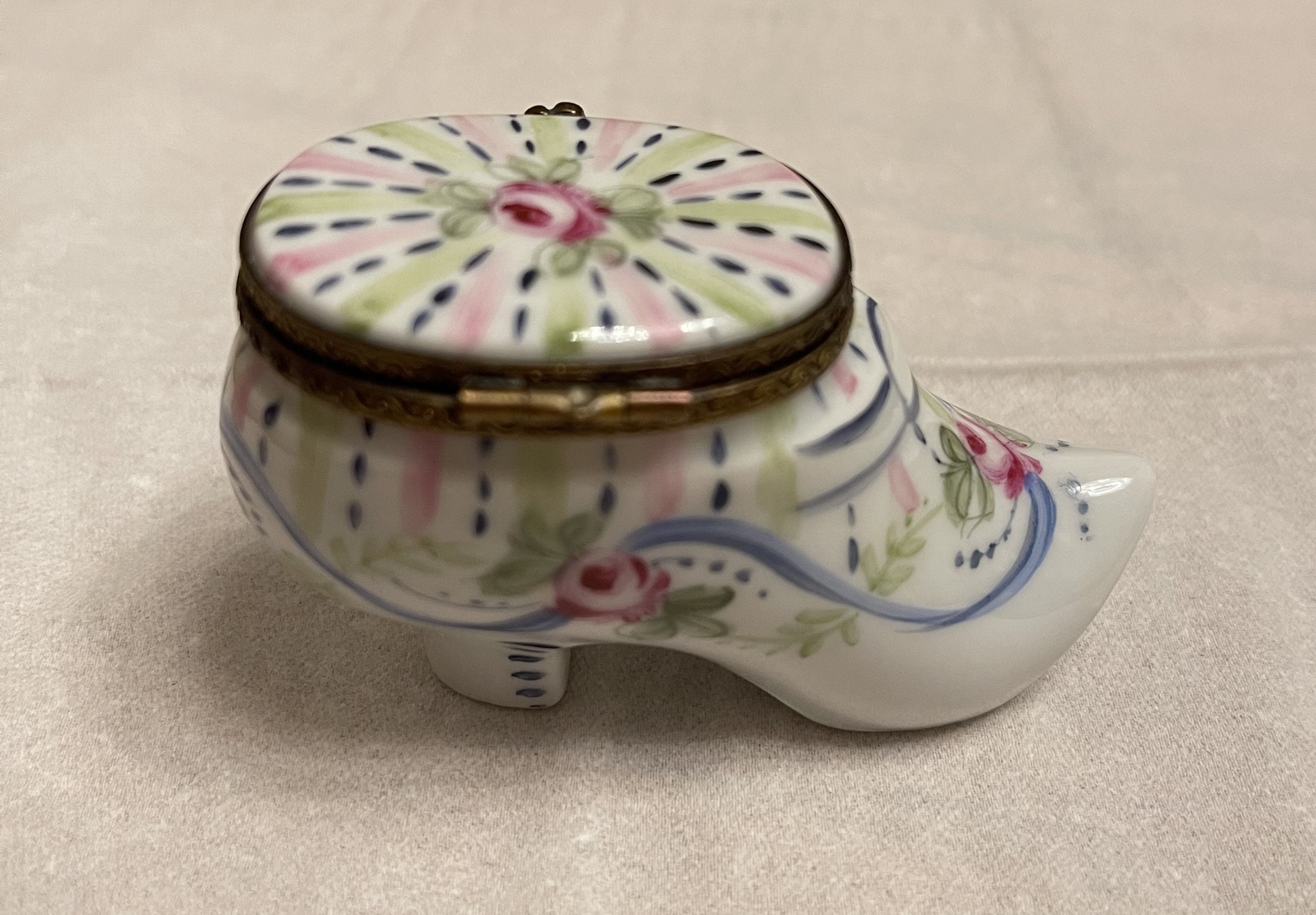Limoges Box With Shoe Form, Hand Made and Paint - Etsy