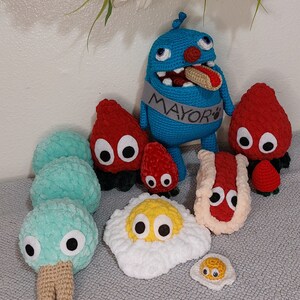 BUGSNAX Collection Crochet Plushies and Mini Toys: Filbo, Bunger ...
